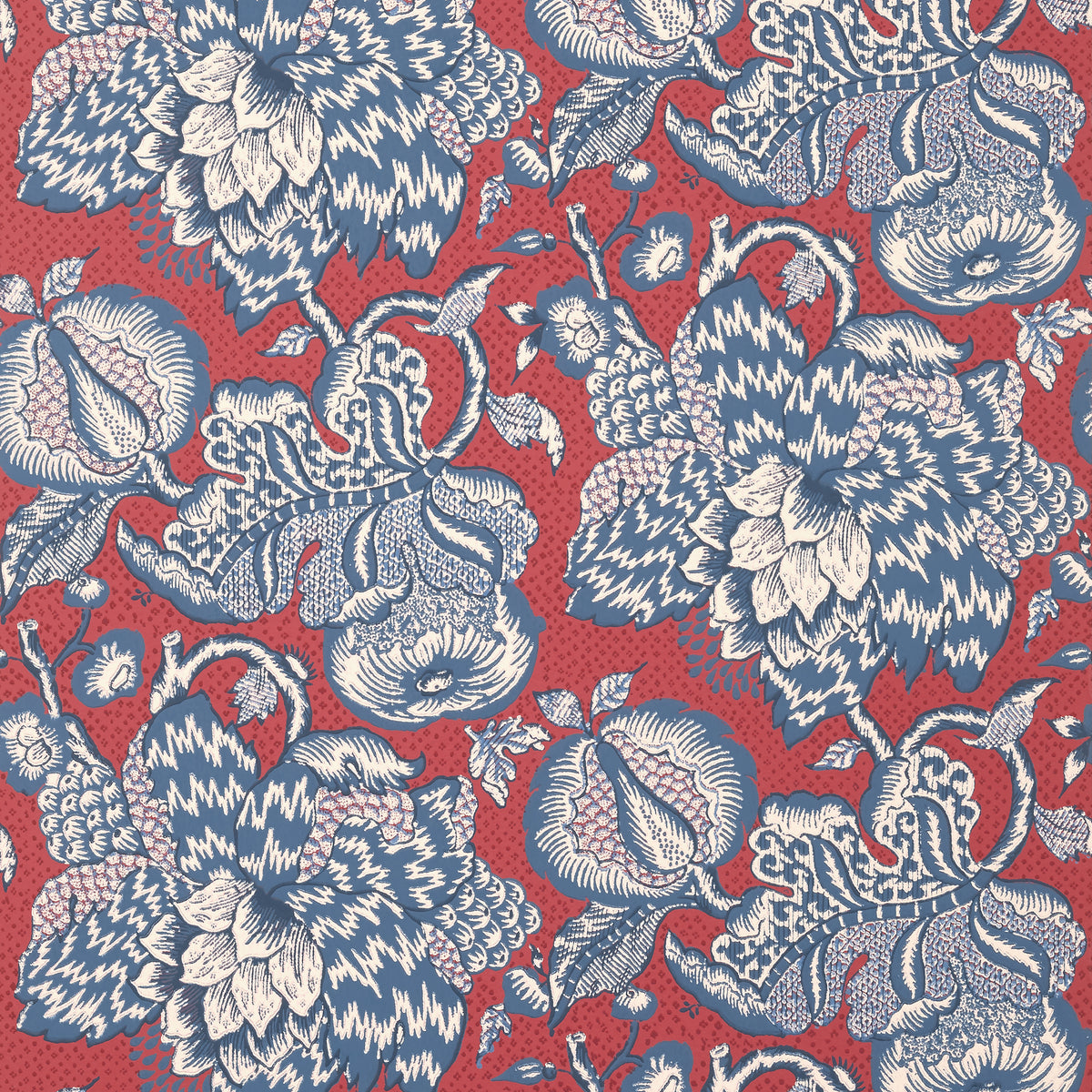 Anna French AT15109 WESTMONT Red and Blue Wallpaper - Eade's – Eades ...
