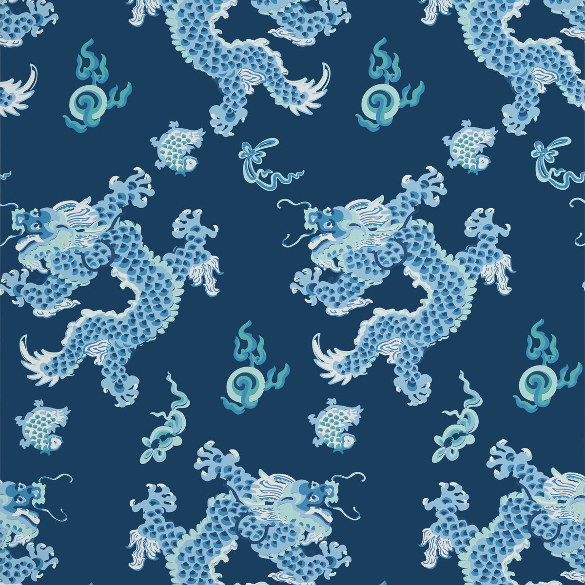 Anna French AT23181 DRAGON DANCE Navy Wallpaper - Eade's – Eades ...
