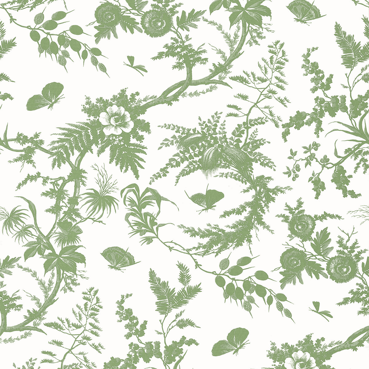 Anna French AT57836 NEWLANDS TOILE Green Wallpaper - Eade's – Eades ...