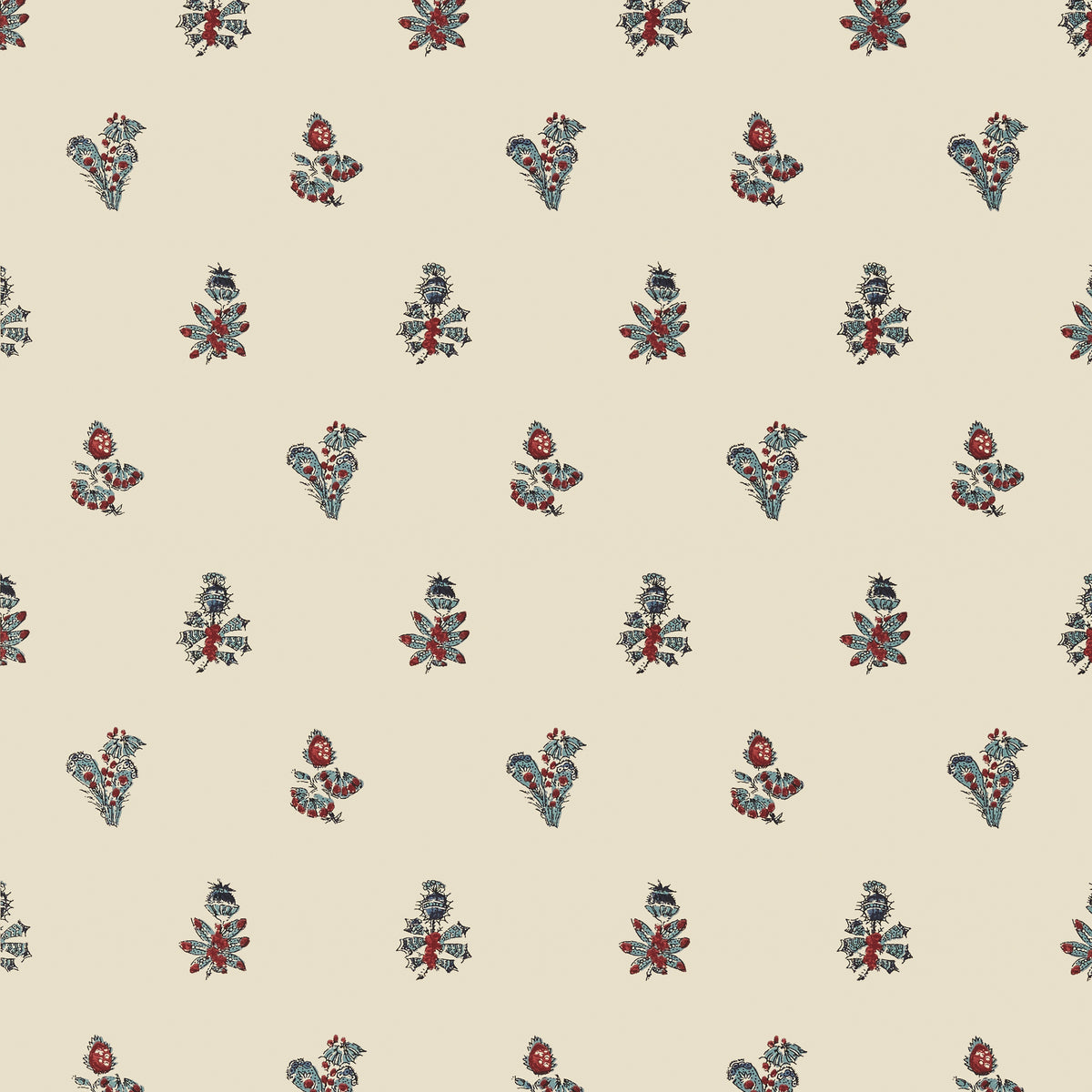 Anna French AT78751 JOUY Red and Blue Wallpaper - Eade's – Eades ...