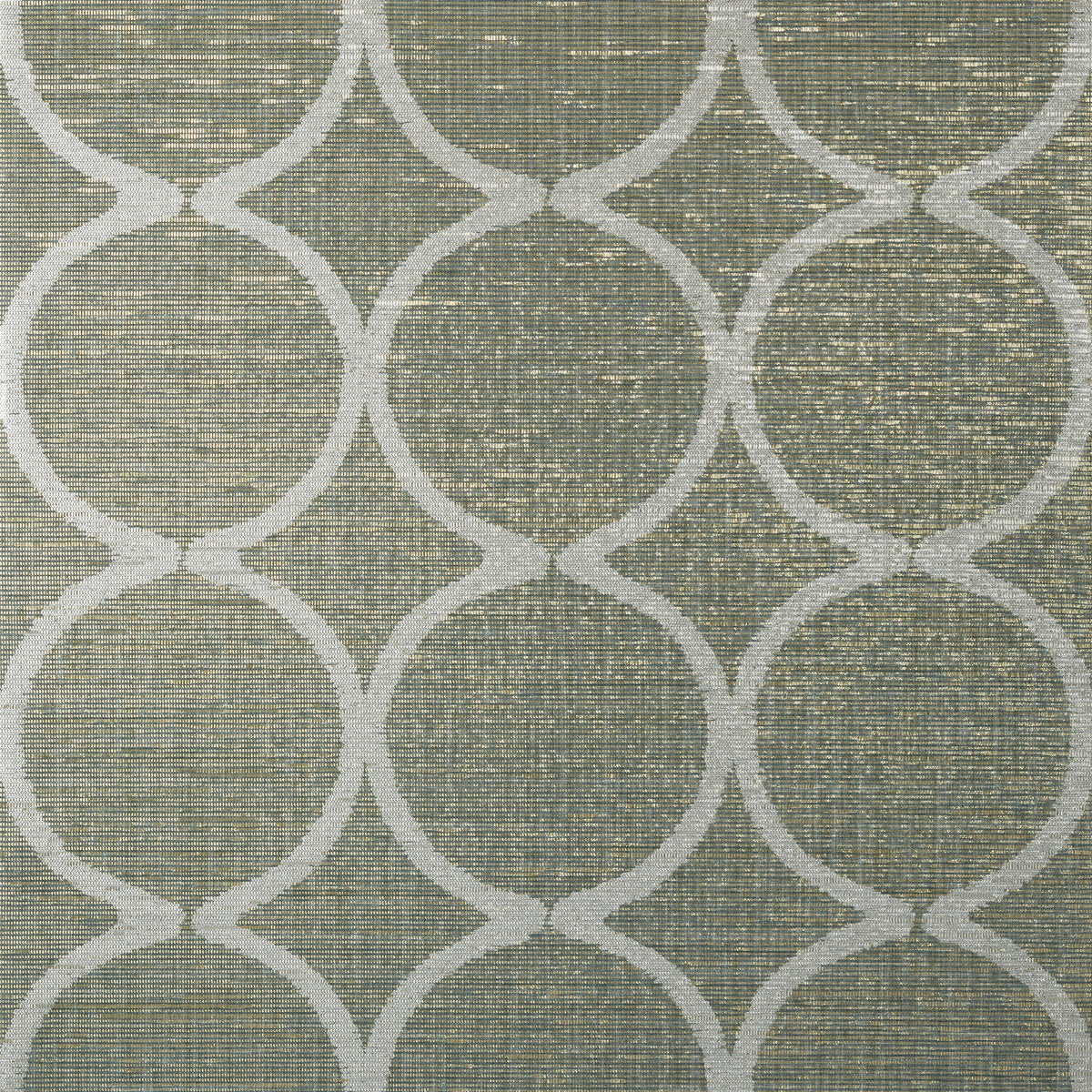 Anna French AT7948 WATERCOURSE Metallic Silver on Aqua Wallpaper - Eade ...