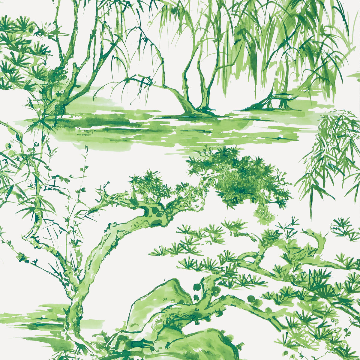 Anna French AT9828 KYOTO Emerald Green Wallpaper - Eade's – Eades ...