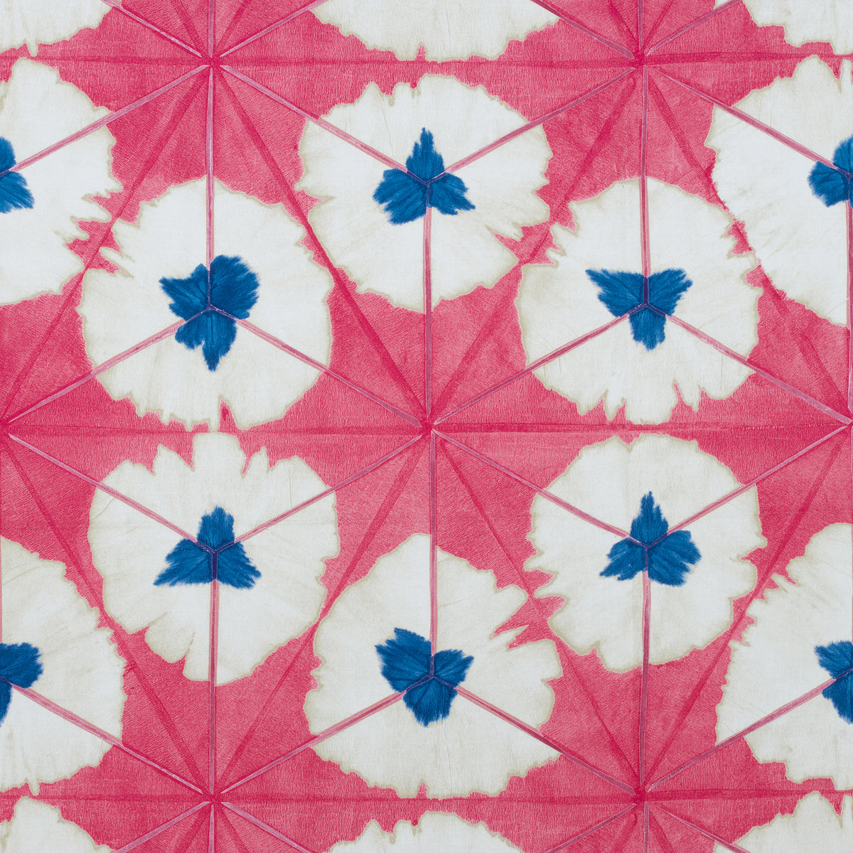 Thibaut F913087 SUNBURST Pink and Blue Fabric - SUMMER HOUSE FABRIC ...
